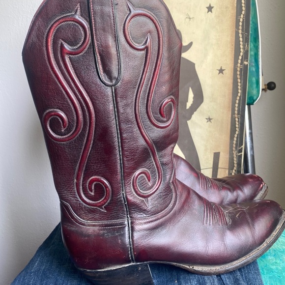 Vintage | Shoes | Vintage Larry Mahan Cowboy Boots | Poshmark